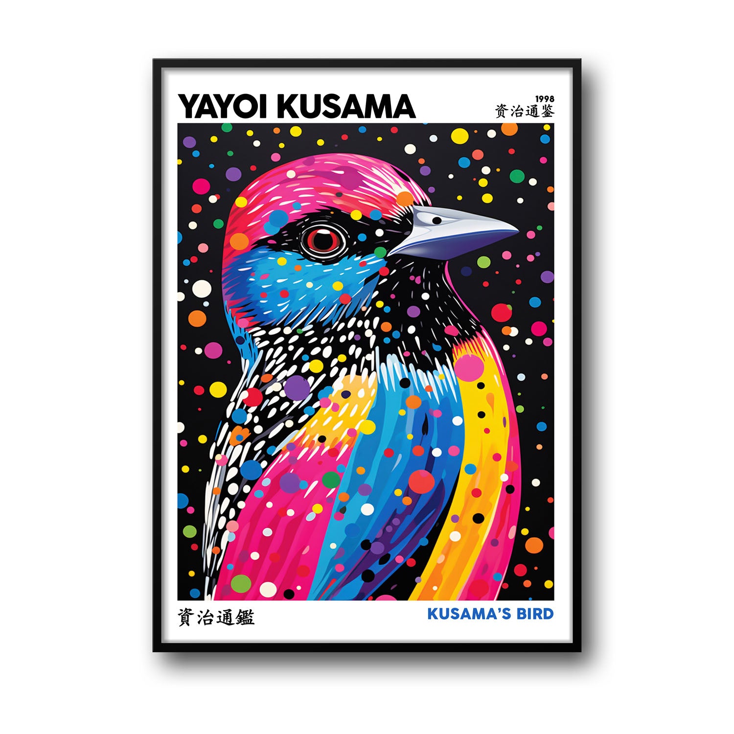 Buy Canvas Art|Kusama's Bird - Yayoi Kusama|Unique|RareMango