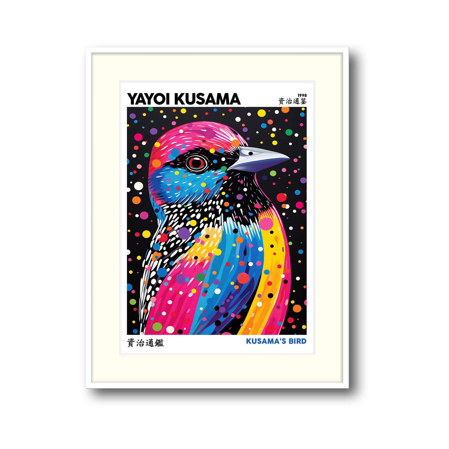 Buy Canvas Art|Kusama's Bird - Yayoi Kusama|Unique|RareMango