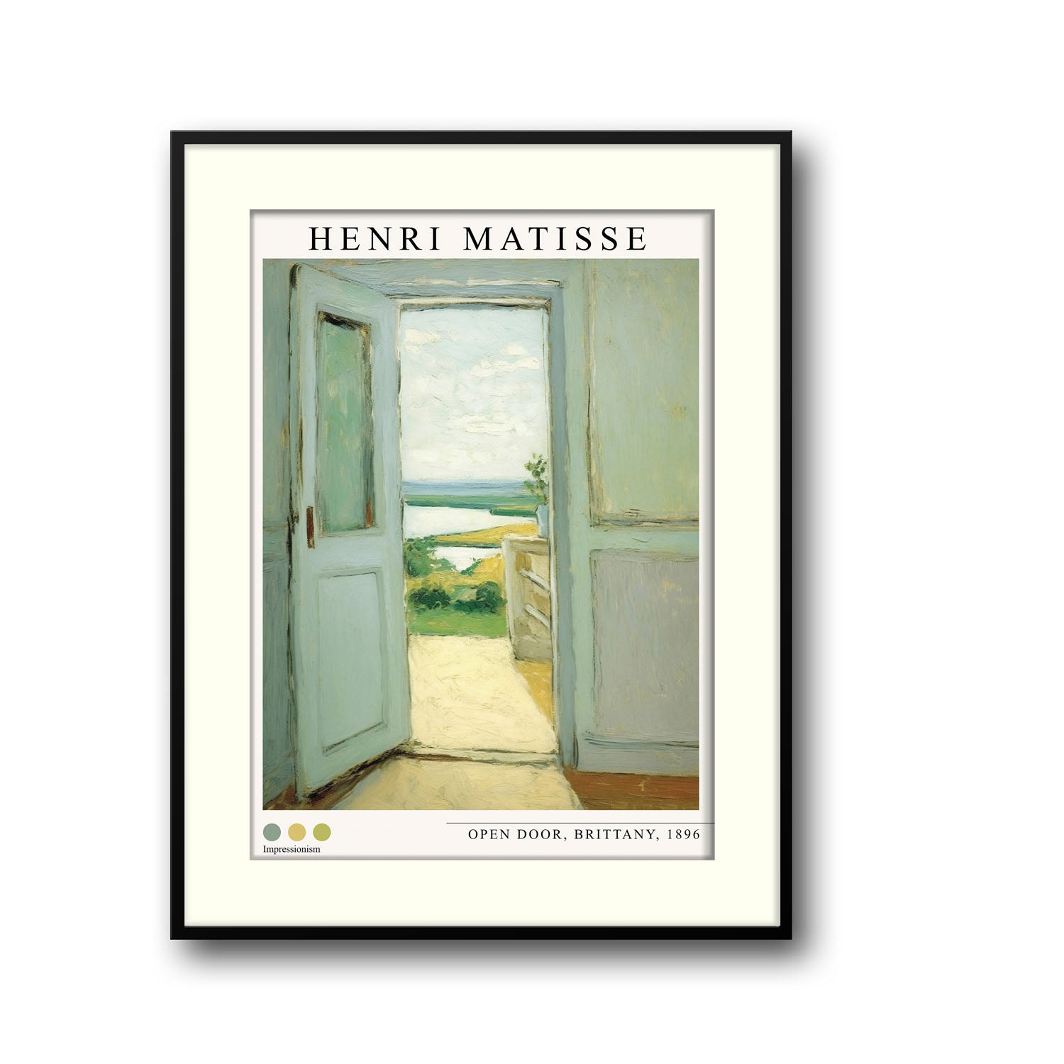 Shop Art|Open Door, Brittany, 1896 - Henri Matisse|RareMango